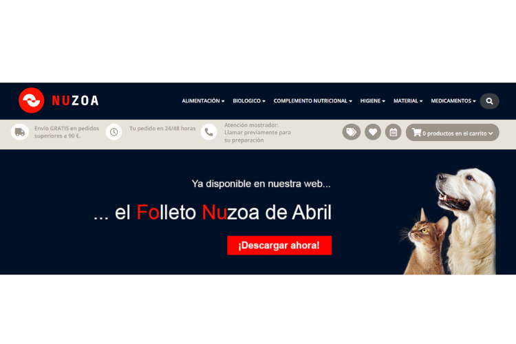 Nuzoa estrena nueva página web | IM Veterinaria