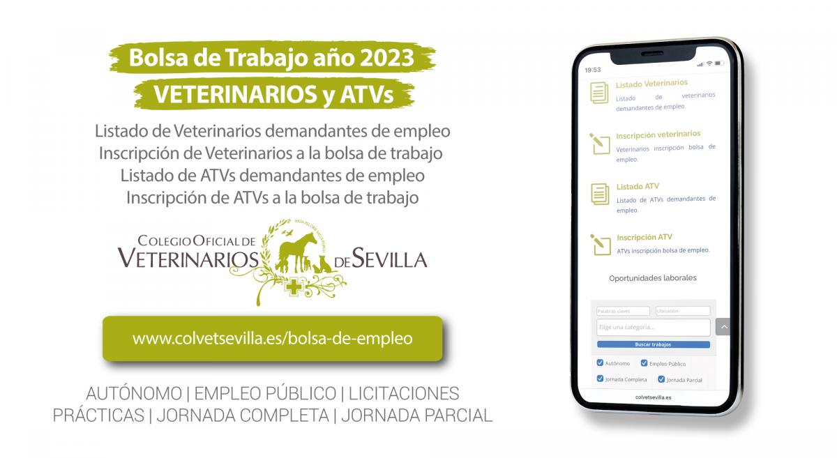 El Colegio de Veterinarios de Sevilla reabre su Bolsa de Empleo para el 2023 | IM Veterinaria